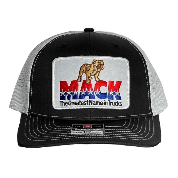 Accessories | Mack Trucks Richardson 112 Trucker Snapback Hat Black White | Poshmark